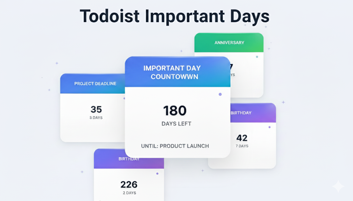 Todoist.day - GTD Countdown Timer for Important Days, Anniversaries ...